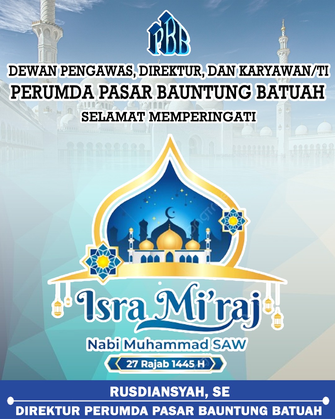 Rusdiansyah Perumda Pasar Bauntung Batuah Hari Jadi Kabupaten Banjar, Hari Jadi Provinsi ...